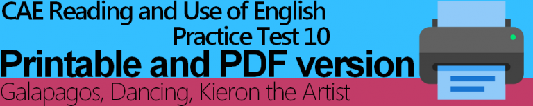 CAE Reading and Use of English Practice Test 10 Printable - EngExam.info