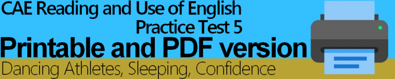 CAE Reading and Use of English Practice Test 5 Printable - EngExam.info