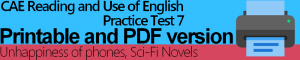 CAE Reading and Use of English Practice Test 7 Printable - EngExam.info