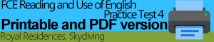 FCE Reading and Use of English Practice Tests Printable - EngExam.info