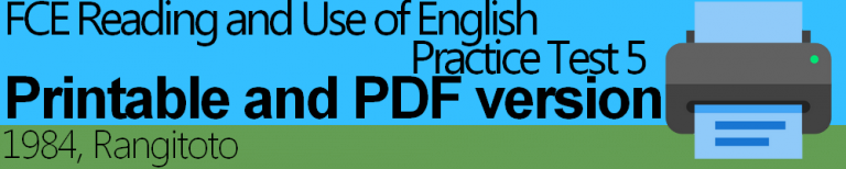 FCE Reading and Use of English Practice Tests Printable - EngExam.info