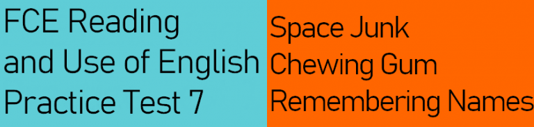 FCE Reading and Use of English Practice Test 7 - EngExam.info