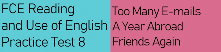 FCE Reading and Use of English Practice Tests - EngExam.info