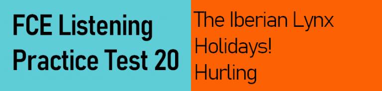 FCE Listening Practice Test 20 - EngExam.info