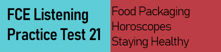 FCE Listening Practice Test 21 - EngExam.info