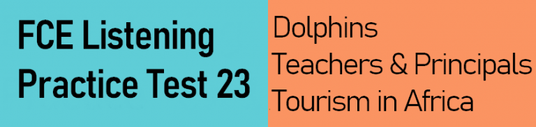 FCE Listening Practice Test 23 - EngExam.info