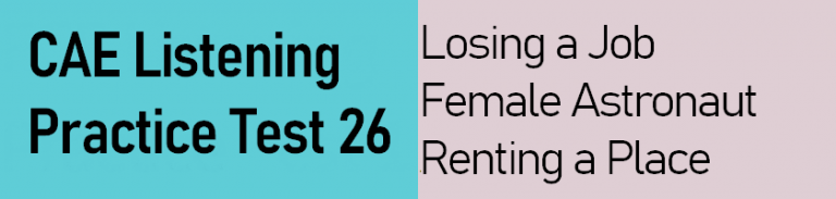 CAE Listening Practice Test 26 - EngExam.info