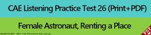 CAE Listening Practice Test 26 Printable - EngExam.info