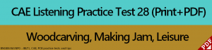 CAE Listening Practice Test 28 Printable - EngExam.info
