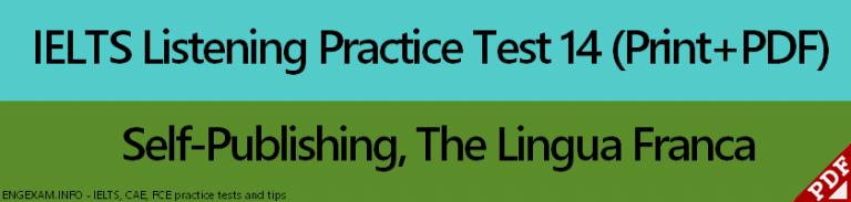 IELTS Listening Practice Test 14 Printable - EngExam.info