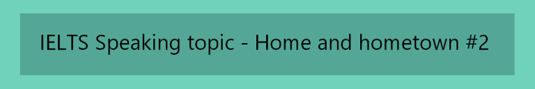 IELTS Speaking questions for Part 2 and 3 - EngExam.info