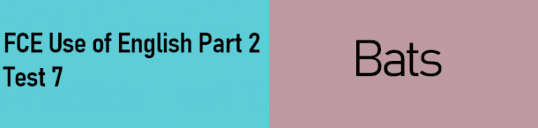 FCE Use of English Part 2 - EngExam.info