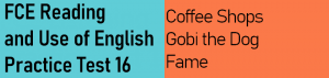 FCE Reading and Use of English Practice Test 16 - EngExam.info