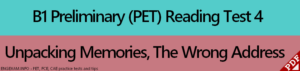 PET Reading Practice Test 4 - EngExam.info